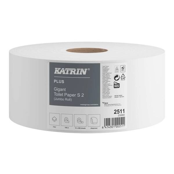 KATRIN Plus Gigant S2 Papier toal. 2W 100m 12 szt. | Artykuły ...