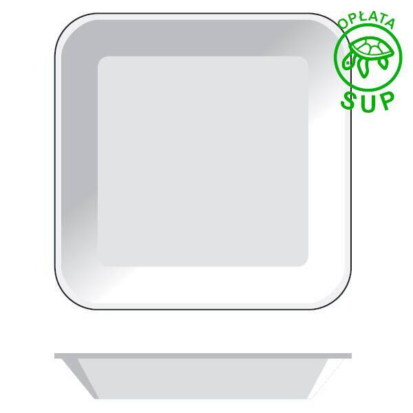 Tacka styr. 135x135x16mm XPS 1200 szt biała | Opakowania dla ...